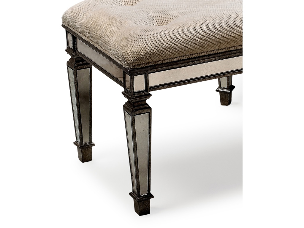 Butler Specialty Company Celeste Mirrored Vanity Bench Furniture Living ...