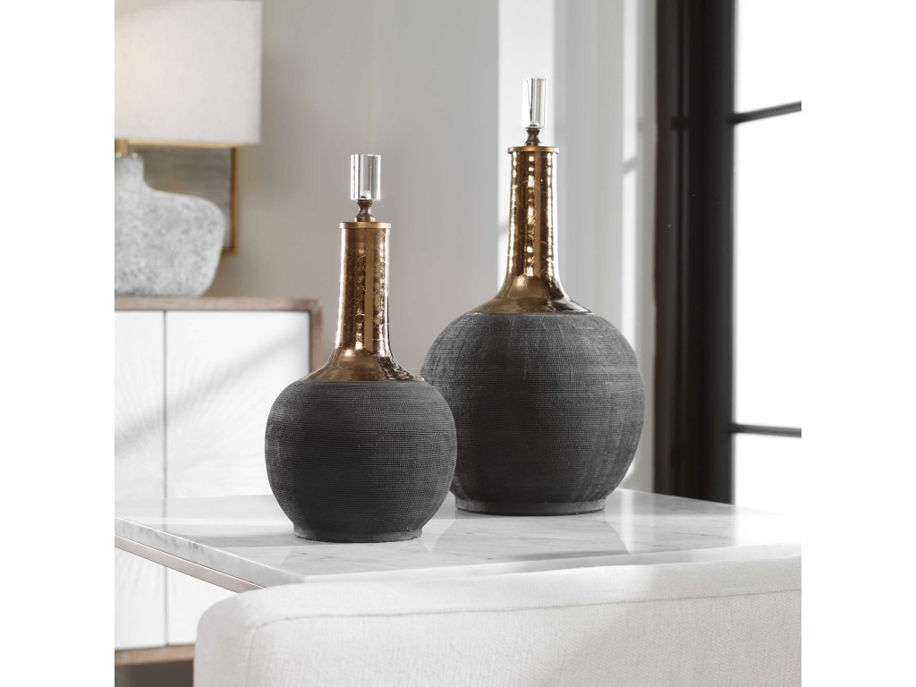 Uttermost Arnav Bottles, S/2 Furniture Accessories Accessories