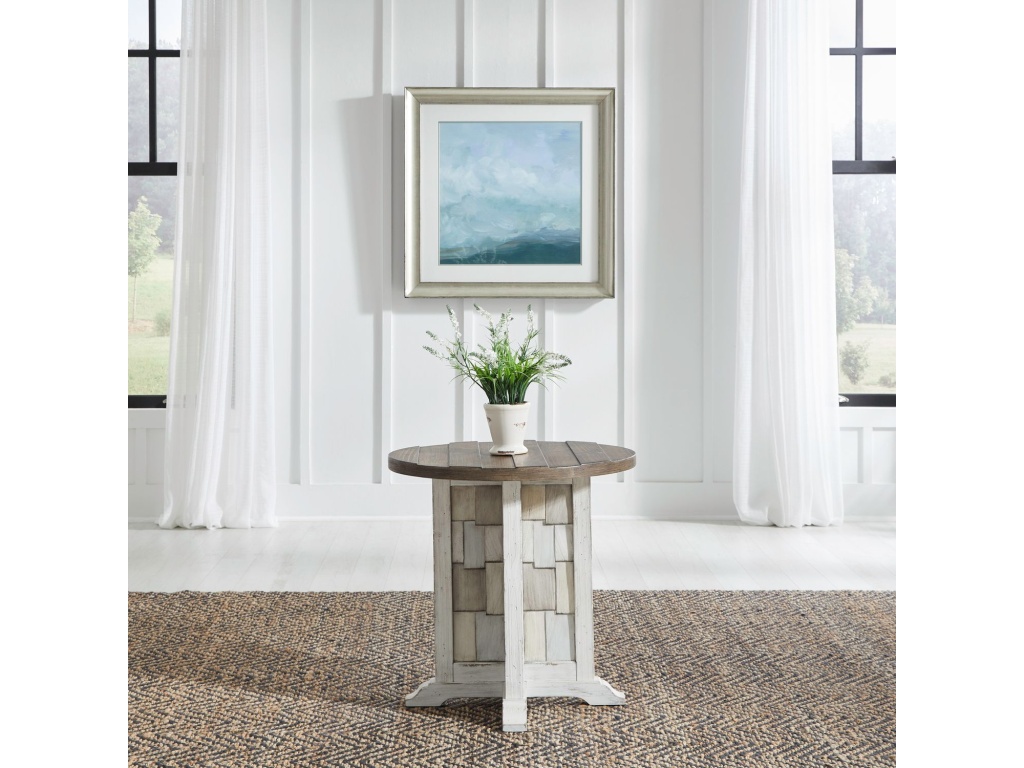 Liberty Furniture Round Chairside Table Furniture Living Room Tables
