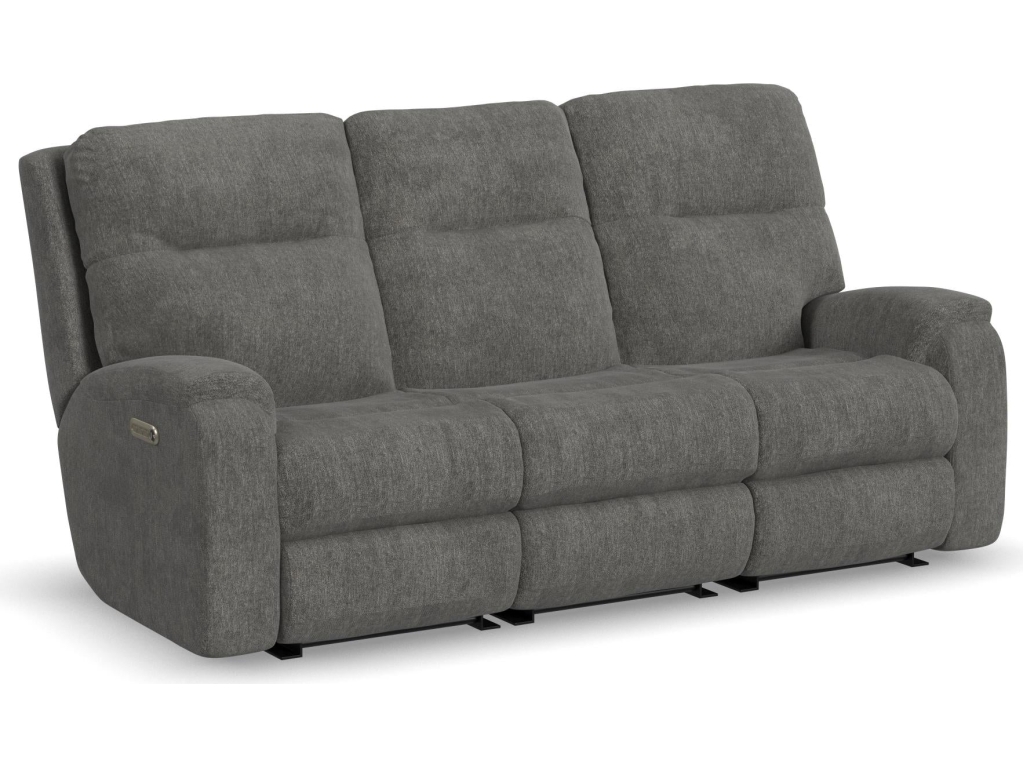 Flexsteel Penn Fabric Power Reclining Sofa with Power Headrests ...