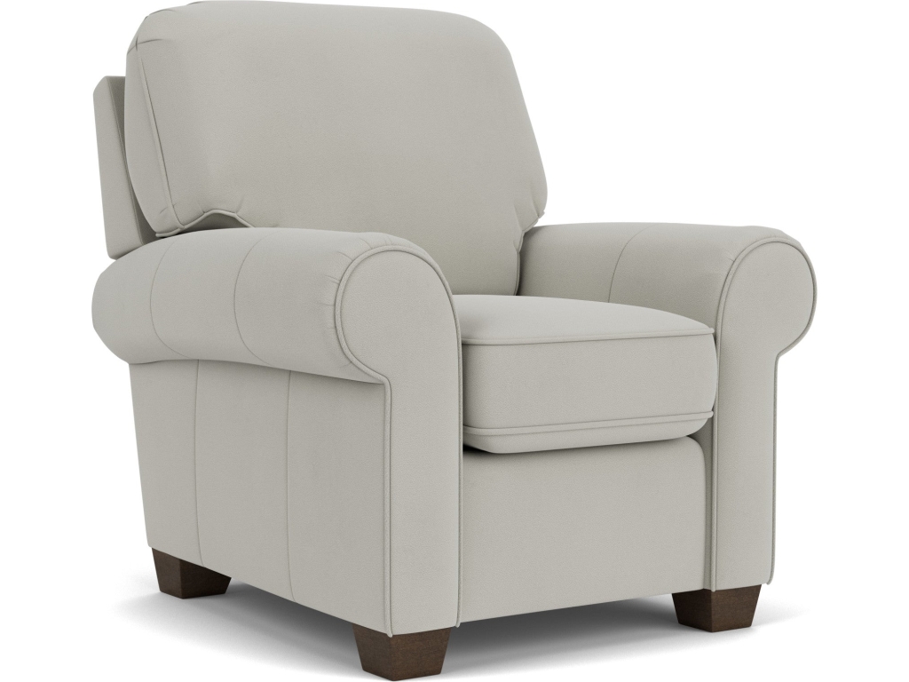 Flexsteel Thornton Leather High-Leg Recliner Furniture Living Room ...