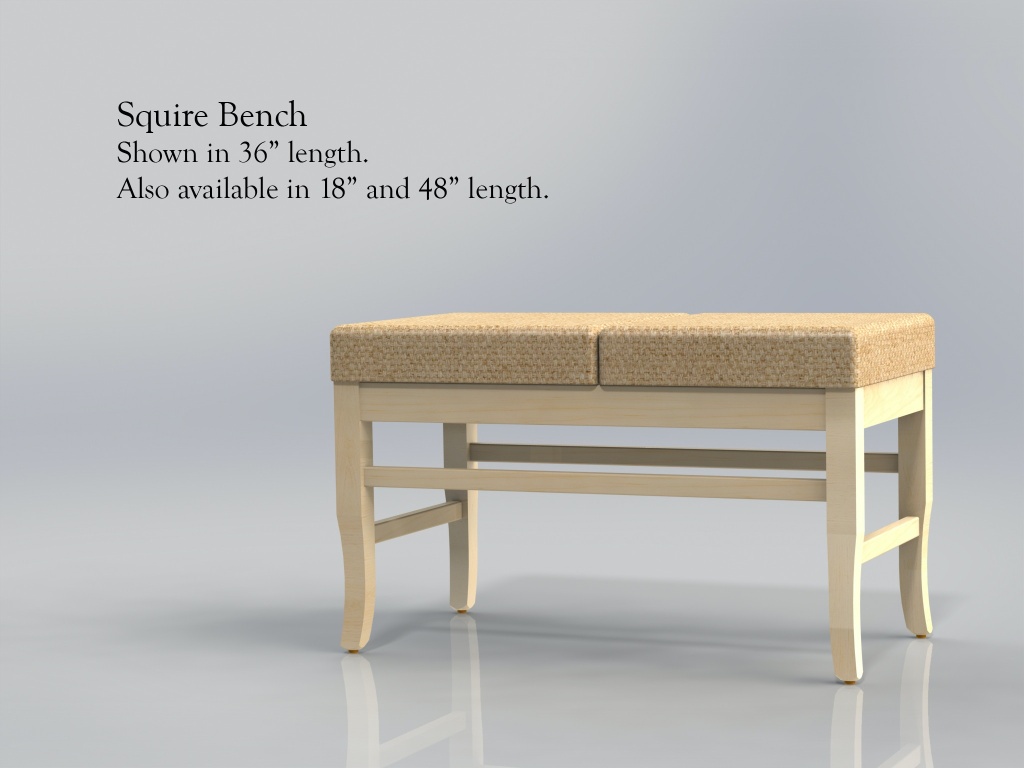 MAVIN 18'' Squire Bench Furniture Dining Room Benches