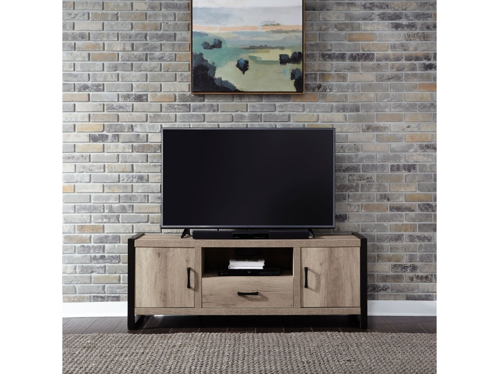 Liberty Furniture 64 Inch TV Console w/ Faux Metal Furniture Living ...