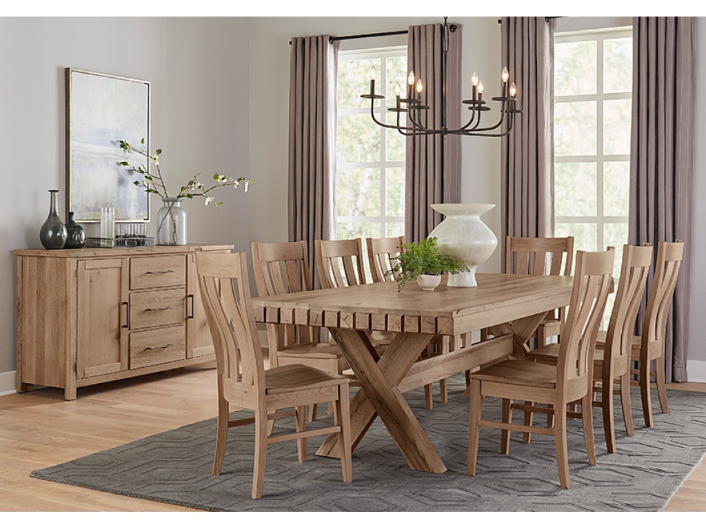 Vaughan-Bassett Furniture Company 96 Inch Dovetail Dining Table ...