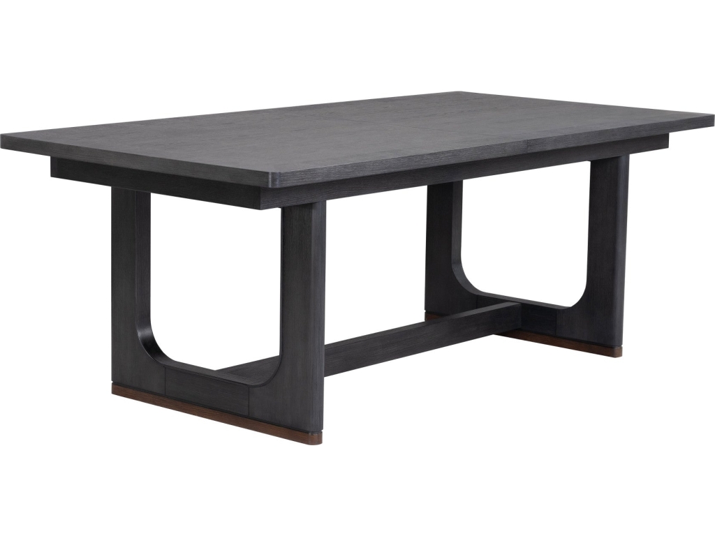 Flexsteel Waterfall Black Rectangular Dining Table Furniture Dining ...
