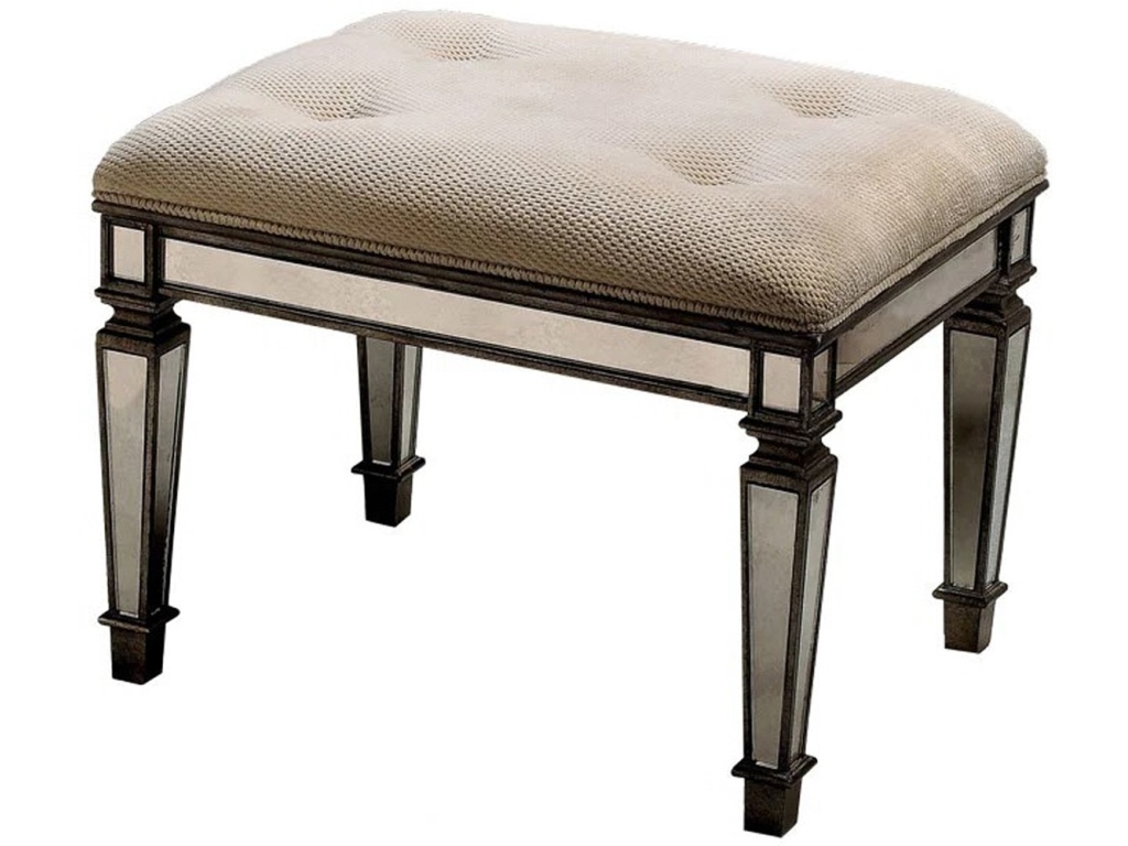Butler Specialty Company Celeste Mirrored Vanity Bench Furniture Living ...