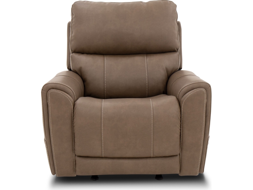 Flexsteel Carter Cappuccino Fabric Power Rocking Recliner with Power ...